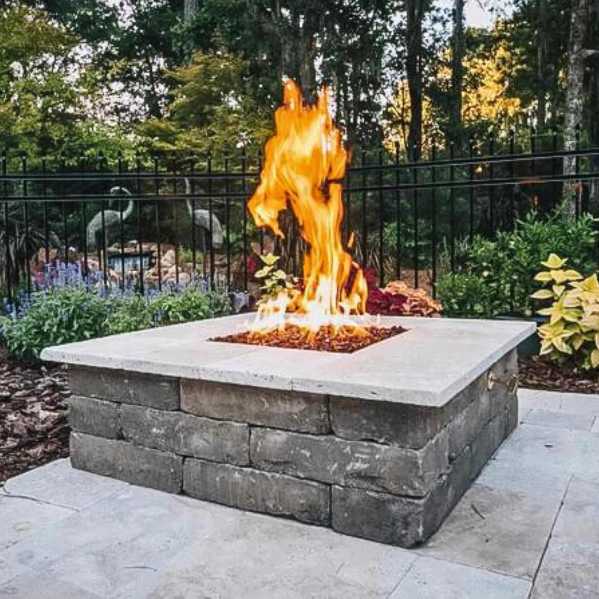 Square fire pit store