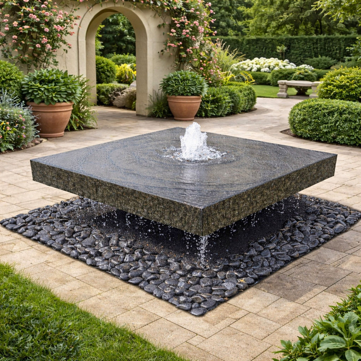 Natural Rock Fountains & Stone Water Features
