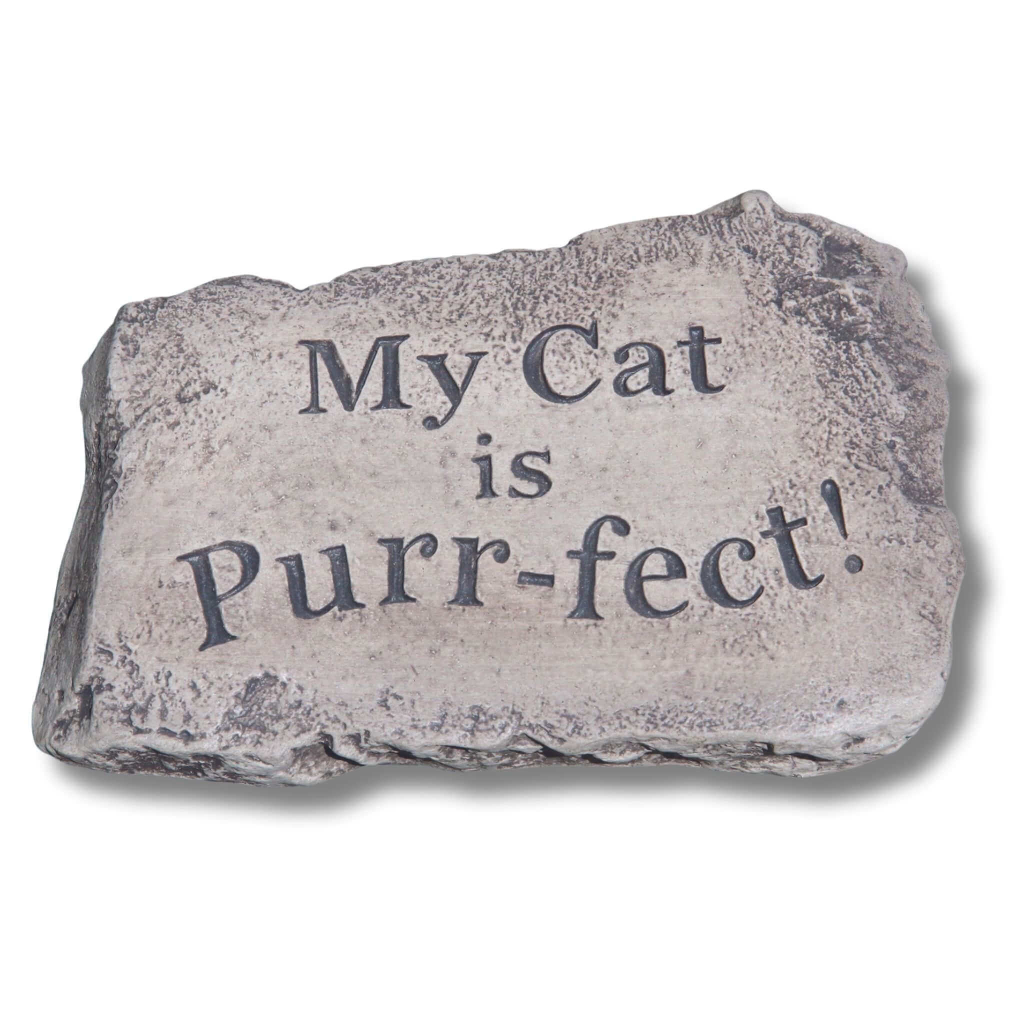 The Purrfect Cat Concrete Garden Stone - Massarellis