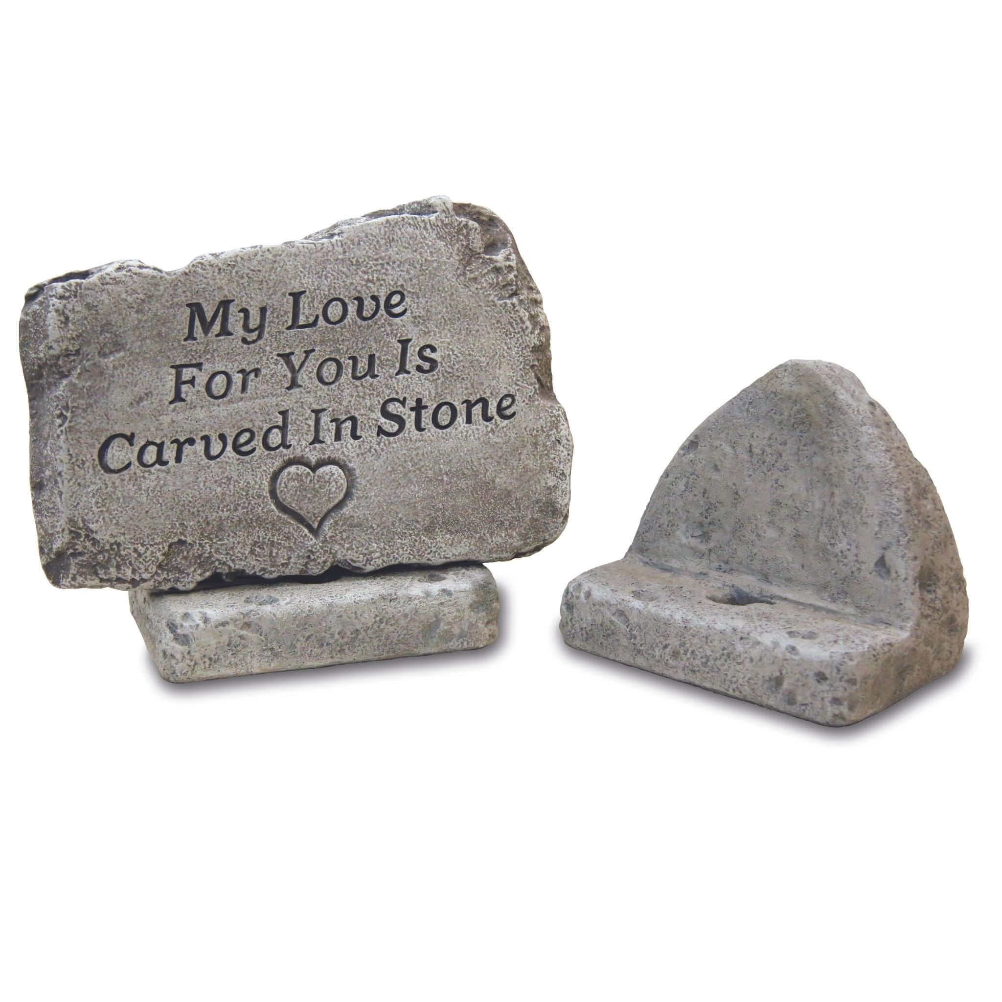 Concrete Stand for Garden Greeting Stone - Massarellis