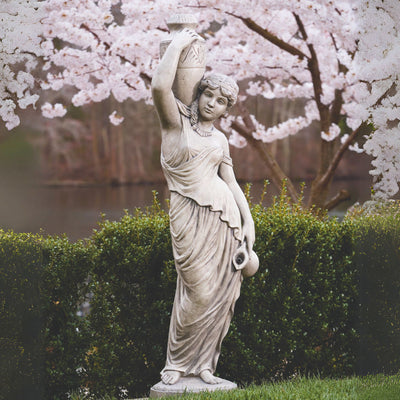 Large Grecian Lady Concrete Garden Statue - Massarelli