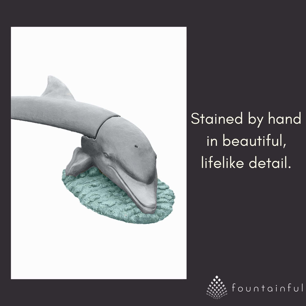 Dolphin Concrete Garden Bench - Phoenix Design Cast