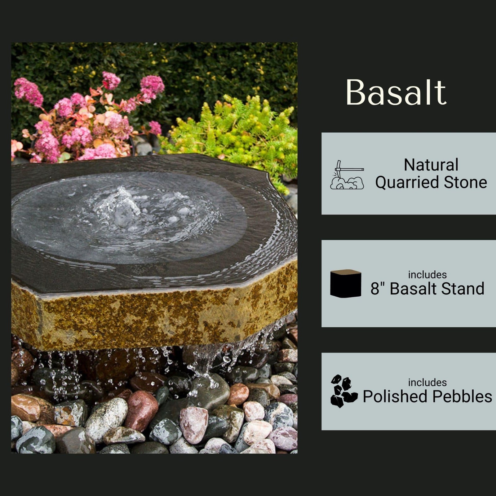 Natural Rock Fountains & Stone Water Features