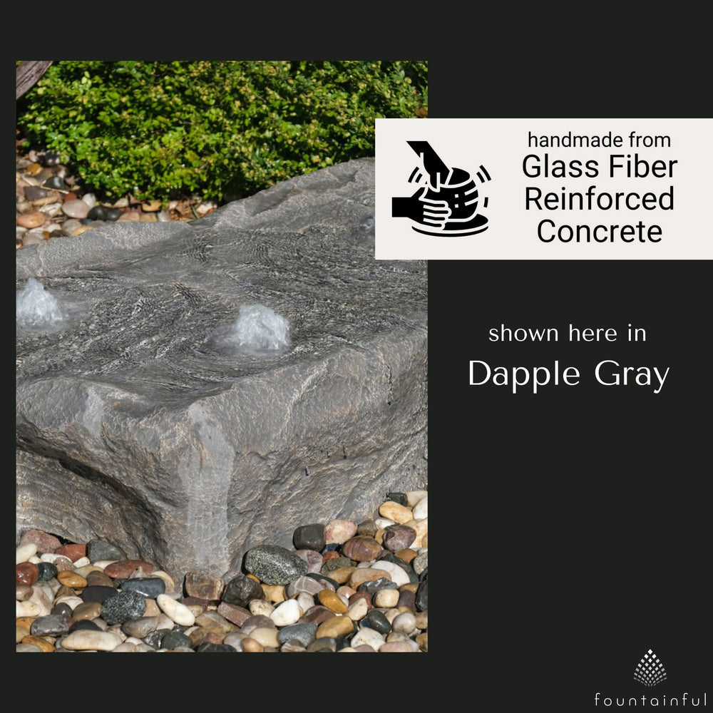 Manistique Falls GFRC Boulder Fountain Kit - Blue Thumb