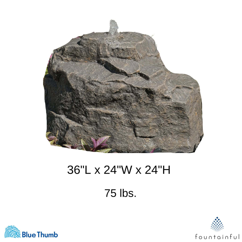 GFRC Faux Rock Bubbling Boulder Fountains - Fountainful