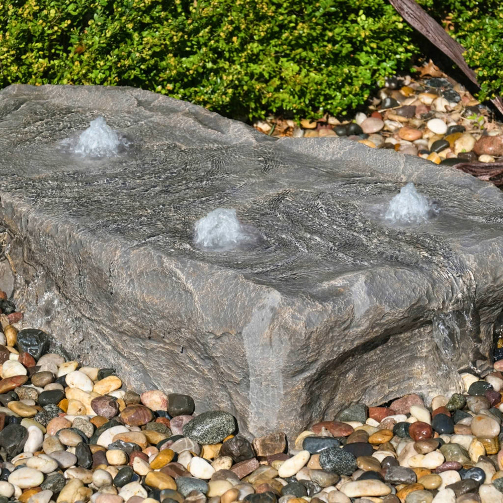 Manistique Falls GFRC Boulder Fountain Kit - Blue Thumb